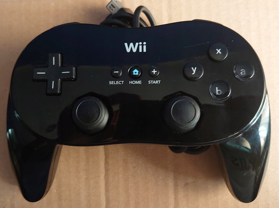 Wii classic pro controller gamepad pad ORYGINALNY - 12540754669 ...