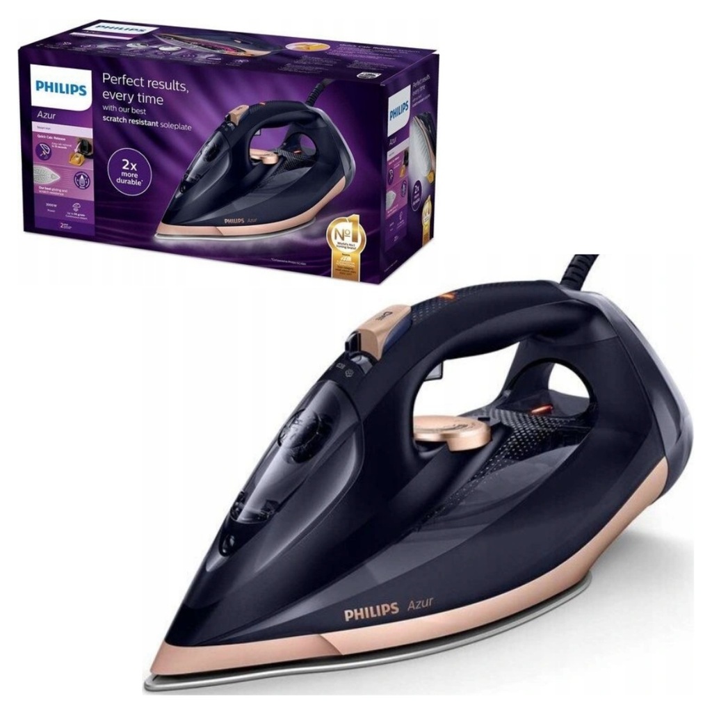 ŻELAZKO PAROWE Philips Azur 3000W SteamGlide Elite - 12544144854 ...