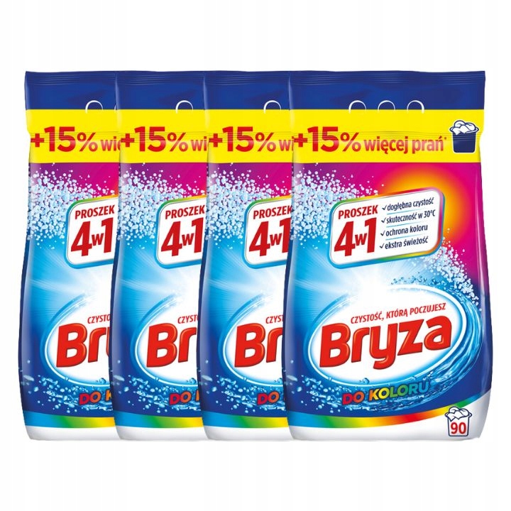 Bryza 4w1 Proszek do Prania Color 23kg 360prań - 12676750076 ...