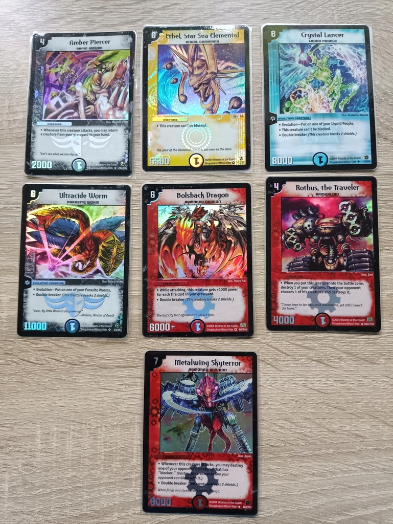 DUEL MASTERS - KARTY HOLOGRAFICZNE - ORYGINALNE - OPIS - 14676729502 ...