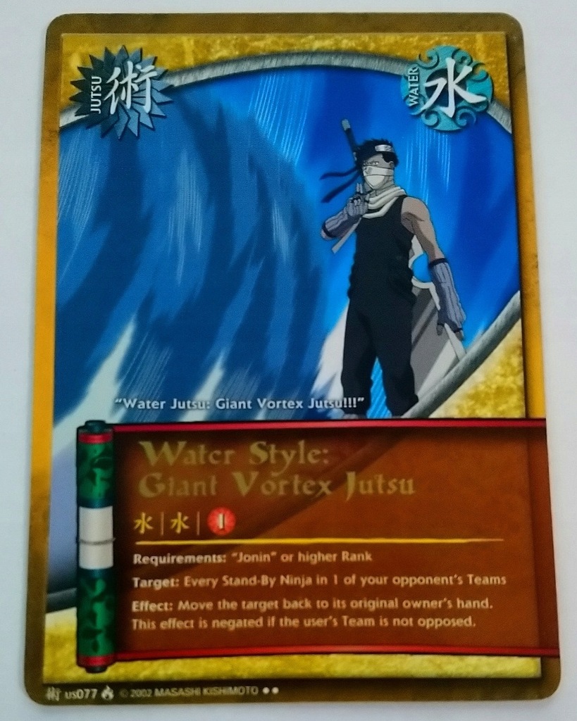 Karta Naruto CCG Jutsu Water Style: Gian - J-us077 - 12814188147 ...