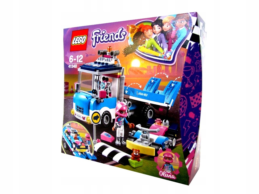 KLOCKI LEGO FRIENDS AUTO GOKART + 3 figurki - 7563737397 - oficjalne ...
