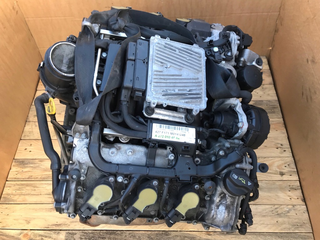 SILNIK KOMPLETNY MERCEDES C KLASA W204 3.0 V6 M272 - 11170312699 ...