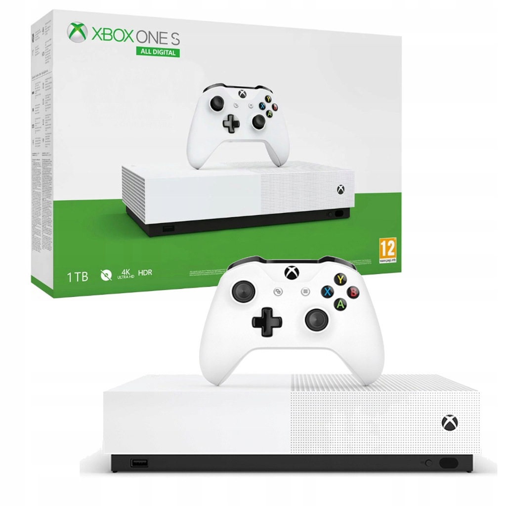 KONSOLA XBOX ONE S ALL DIGITAL 1TB 4K HDR+PAD - 9543188340 - oficjalne ...