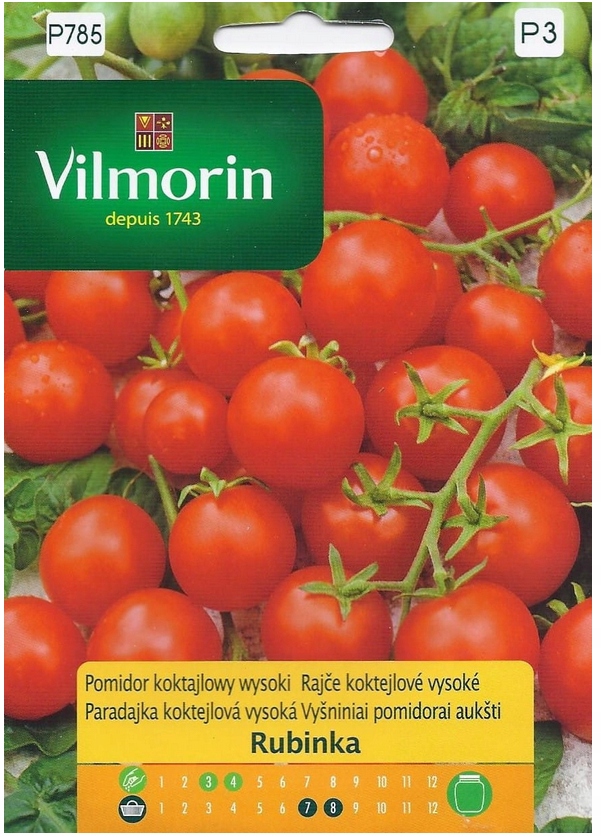 Pomidor koktajlowy wysoki Rubinka Vilmorin - 12921476043 - oficjalne archiwum Allegro