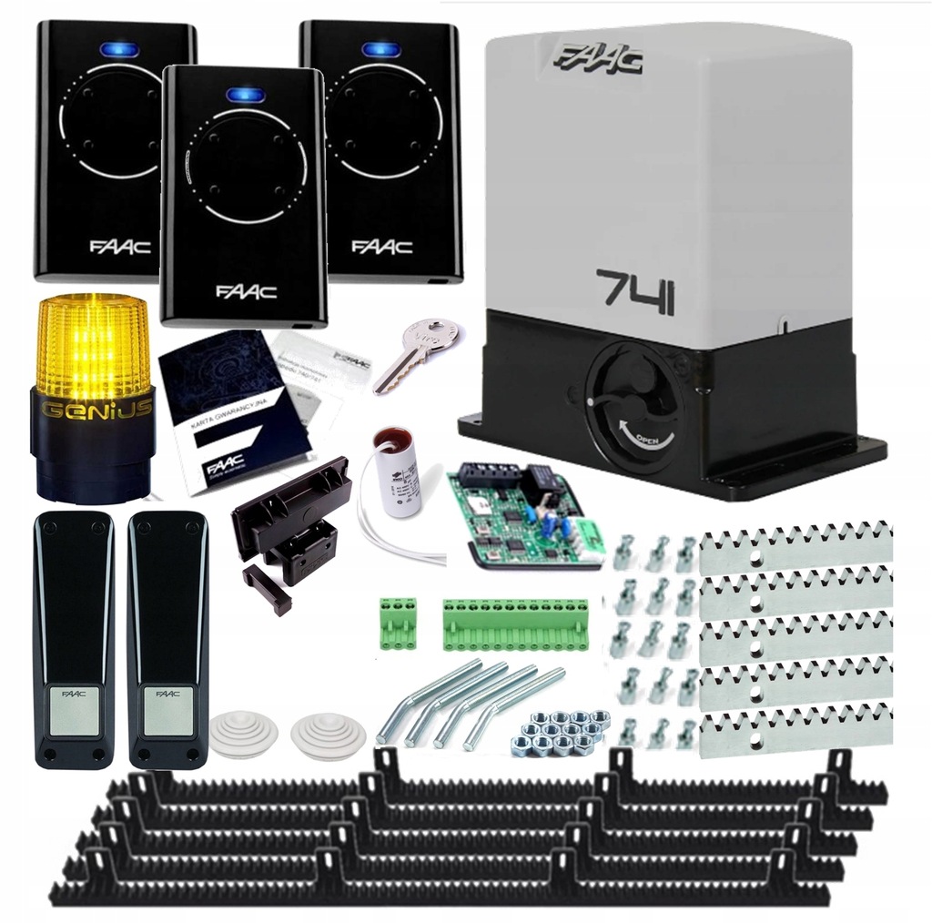 Zestaw napęd siłownik FAAC 741 DELTA 3 foto LED - 8840688210 - oficjalne archiwum Allegro