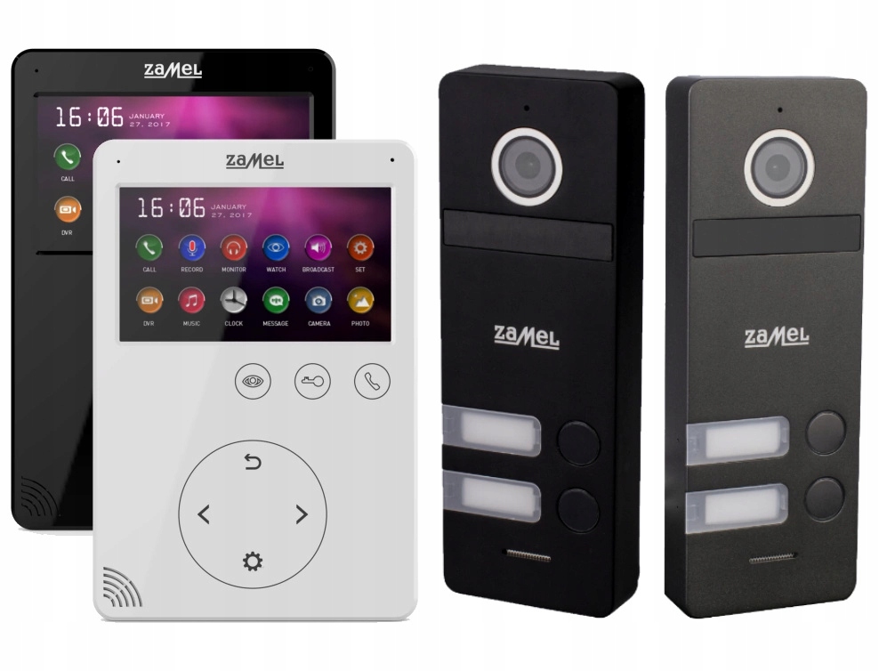 ZAMEL Wideodomofon Video Domofon Dwurodzinny Brama - 11078619221 ...