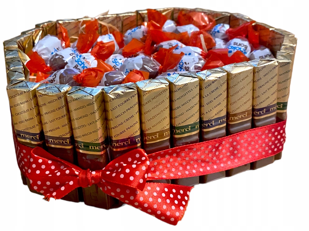 Tort z merci schoko bons Zestaw prezentowy box - 13221196716 ...