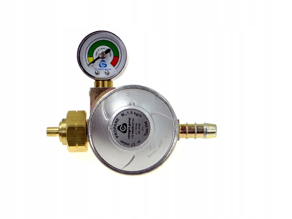 Reduktor z Manometrem Do Butli Propan 37 mbar - 10918851058 - oficjalne archiwum Allegro