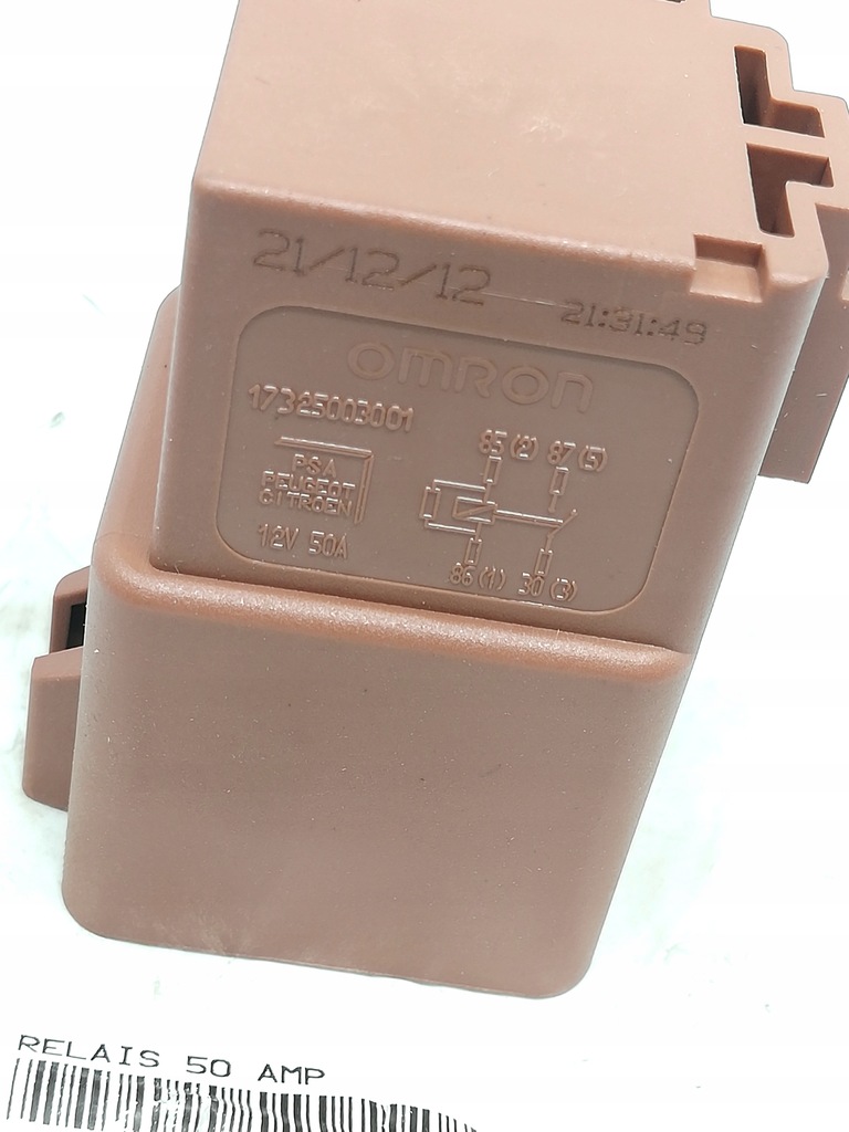 PRZEKAŹNIk 50AMP CITROEN C5 C6 C8 207 6545XF OE! - 13579719432 ...