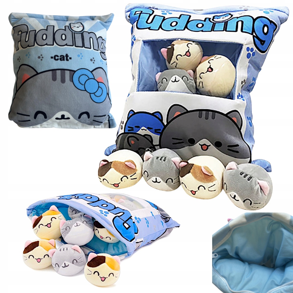 PODUSZKA MASKOTKA PUDDING CAT MAŁE MASKOTKI GNIOTKI KOTY W PODUSZCE - 16816924034 - oficjalne ...