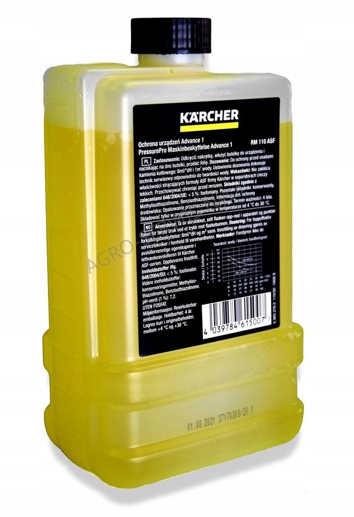 KARCHER RM 110 ASF 1L do HDS Zmiękczacz ORYGINAŁ - 8024871783 ...