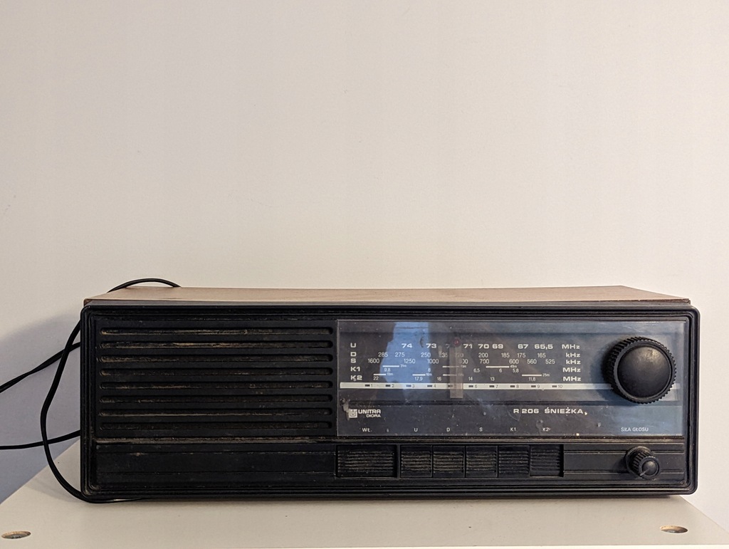 radio Unitra śnieżka R 206 PRL - 12836229759 - oficjalne archiwum Allegro
