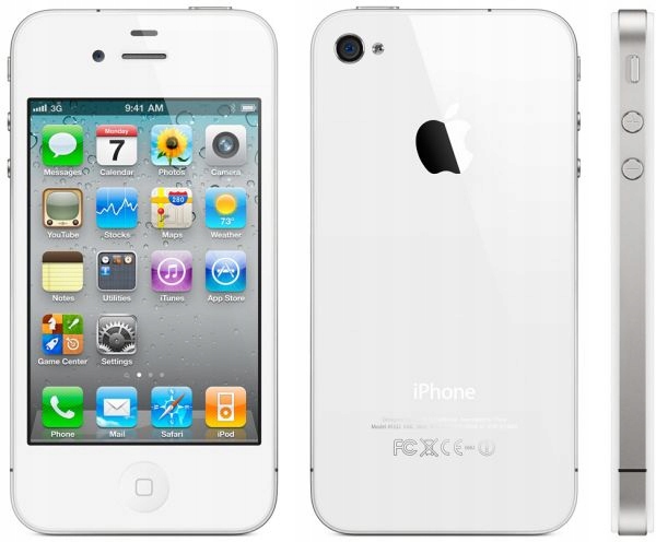 Apple iPhone 4S 512 MB / 8 GB biały #126 - 12762548207 - oficjalne ...