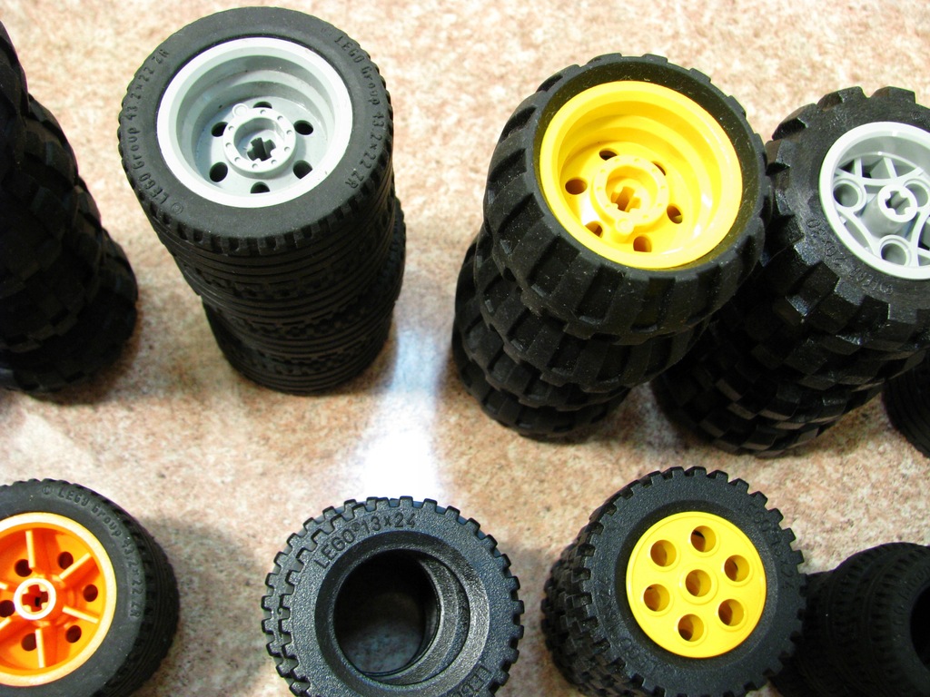 LEGO TECHNIC MIX KOŁA OPONY FELGI RÓŻNE ROZMIARY - 8290588065 ...