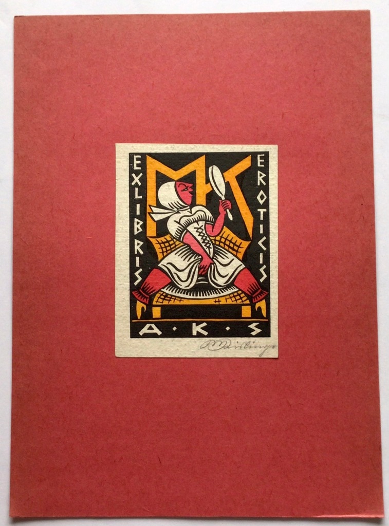 Ex-libris Eroticis Max Kislinger / A.K.S - 14719264581 - oficjalne archiwum Allegro