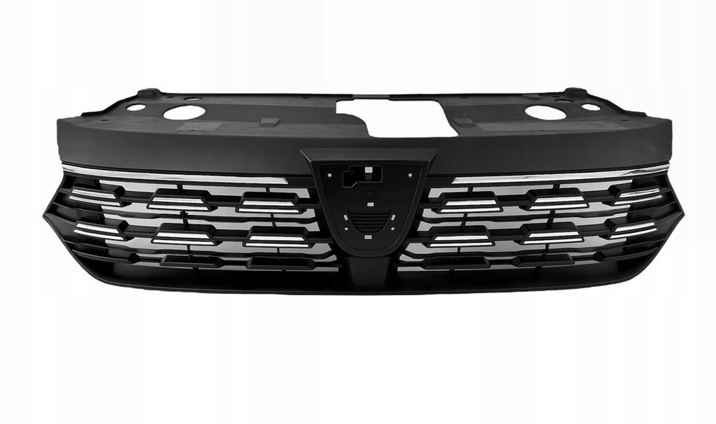 DACIA LOGAN SANDERO 21- ATRAPA ZDERZAKA GRILL CHROM - 14797232986 ...