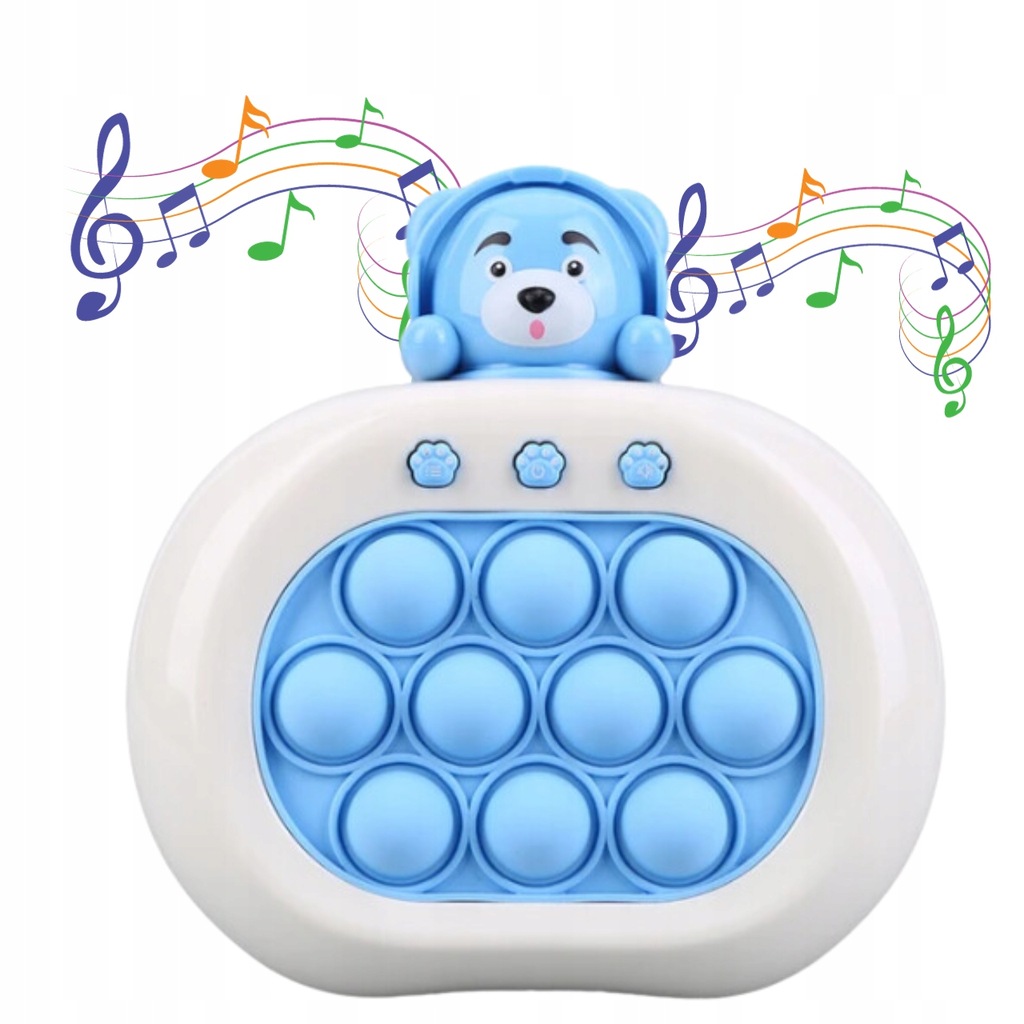 POP IT GRA ZRĘCZNOŚCIOWA POPIT MIŚ ANTYSTRESOWA ELEKTRYCZNA Konsola ...