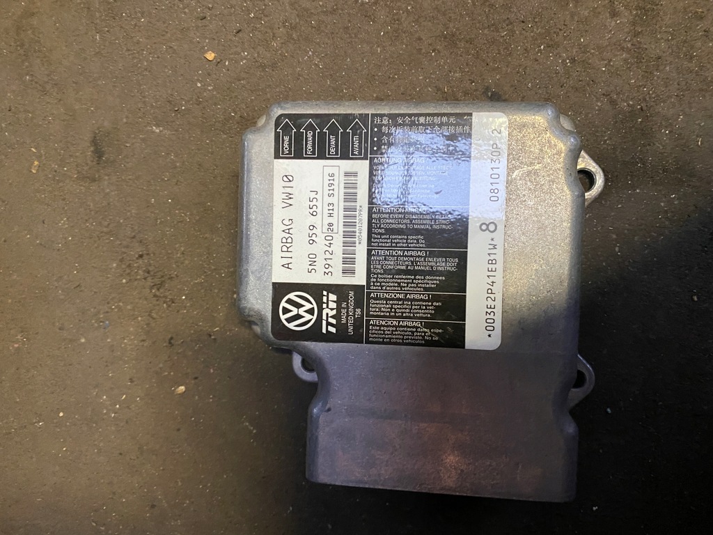 VW MODUŁ SENSOR AIRBAG 5N0959655J - 11054802631 - oficjalne archiwum ...