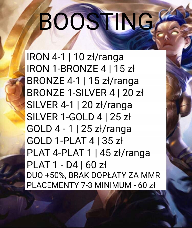 LOL BOOST | ELO BOOSTING | LEAGUE OF LEGENDS - 10608264911 - oficjalne ...