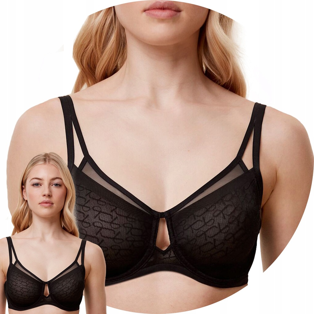 Triumph 10215906 Signature Sheer W01 EX 0004 czarny 85C Biustonosz SOFT - 16667660089 ...