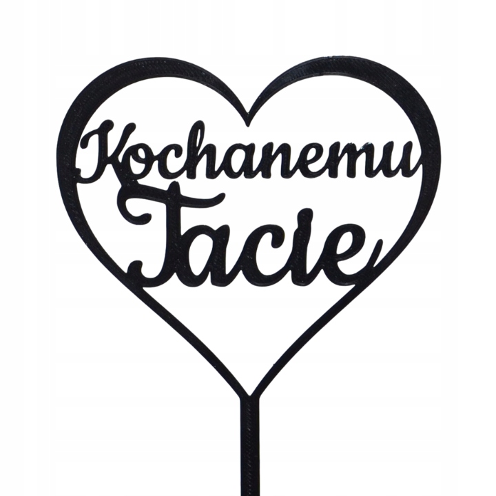 Kochanemu Tacie TOPPER PIK Nagrobne Czarny - 12590418772 - oficjalne ...
