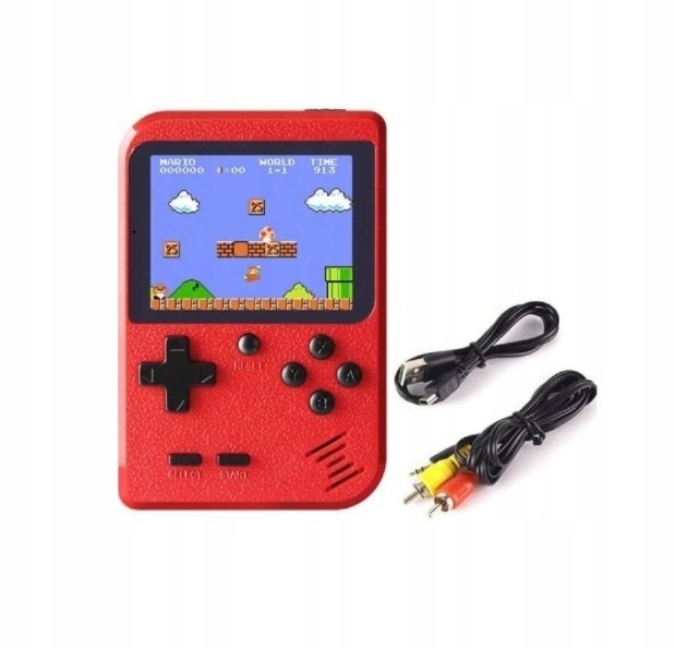 KONSOLA PRZENOŚNA MINI GAME BOY GAMEBOY RETRO KLASYKA 400 gier czerwona ...