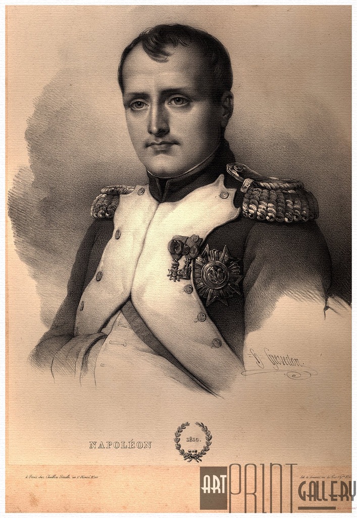 NAPOLEON BONAPARTE portret 1810r. Gilmore XIX wiek - 5991634228 ...