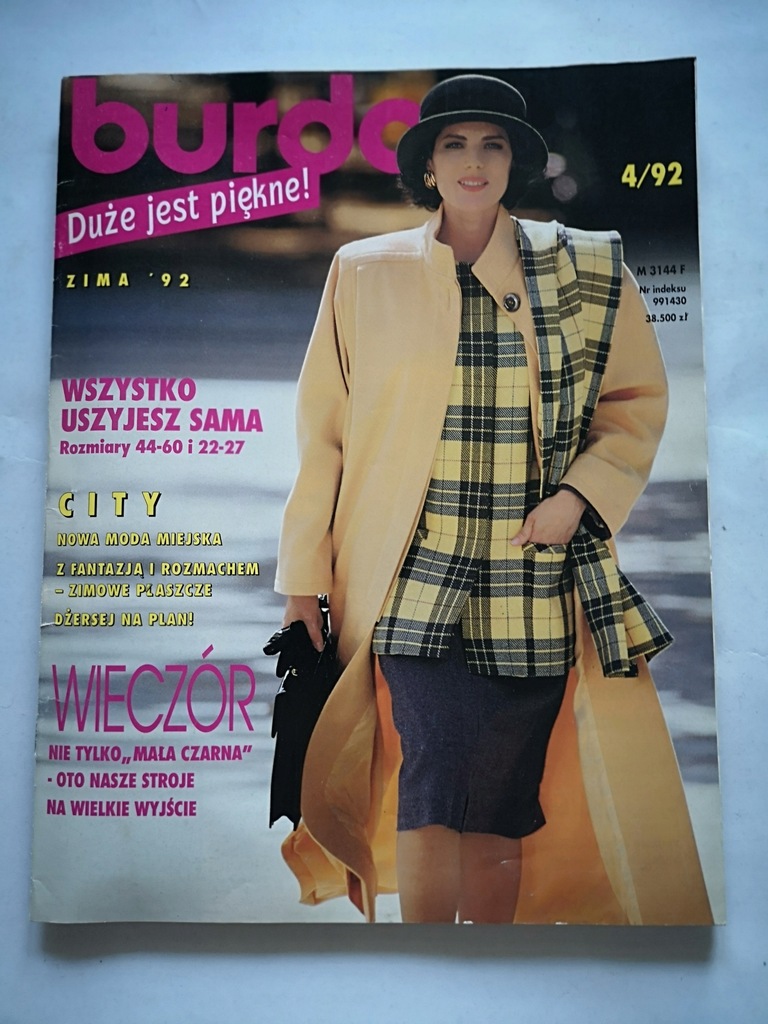 Burda Duże jest piękne 04/1992, wykroje - 13024906919 - oficjalne archiwum Allegro