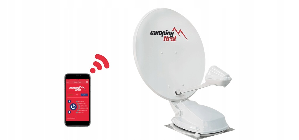 Camping First 80 Plus Antena satelitarna kamper - 11721277625 - oficjalne archiwum Allegro