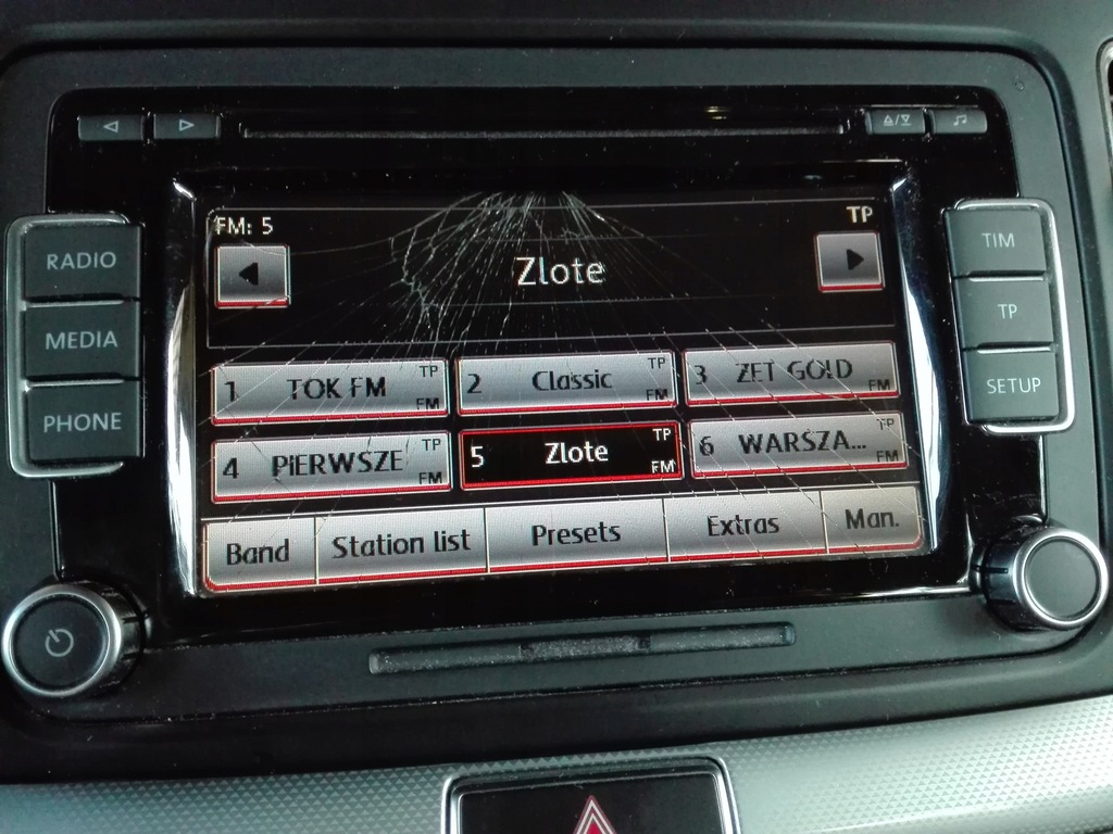 Radio VW RCD 510 używane / uszkodzone - 7804760357 - oficjalne archiwum Allegro