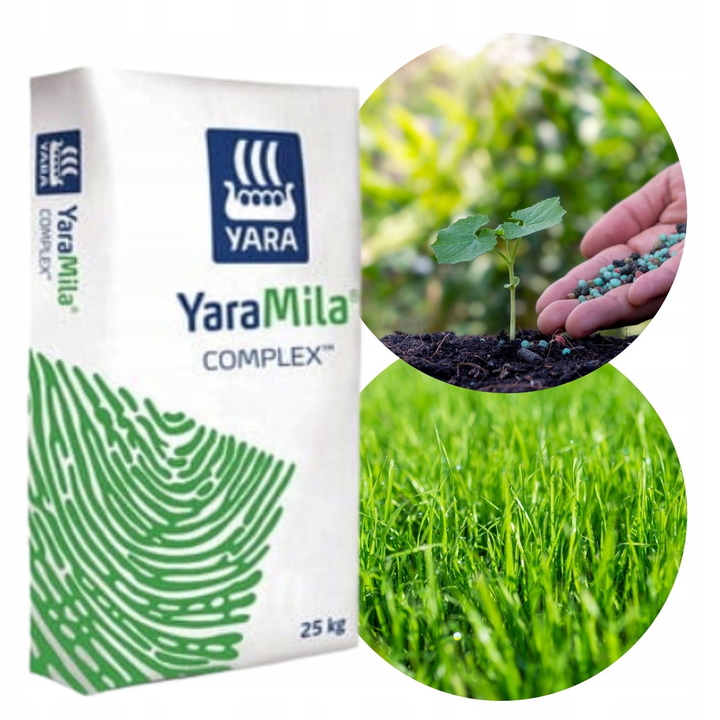 YARA MILA COMPLEX 25KG NAWÓZ DO TRAWY HYDROCOMPLEX WIELOSKŁADNIKOWY ...