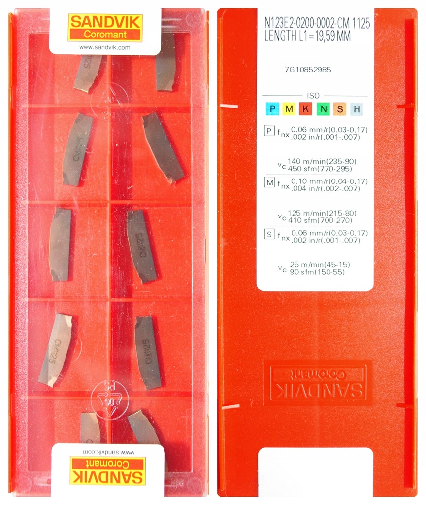 PŁYTKI N123E2-0200-0002-CM 1125 SANDVIK - 13308464355 - oficjalne ...