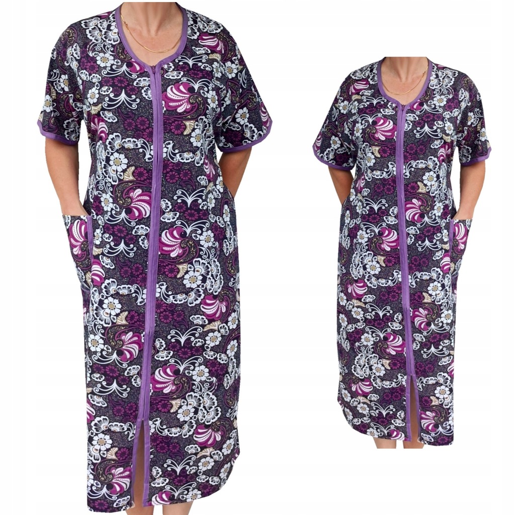 Podomka na zamek szlafrok krótki ręk 10/3XL Sent47 - 14063247074 ...