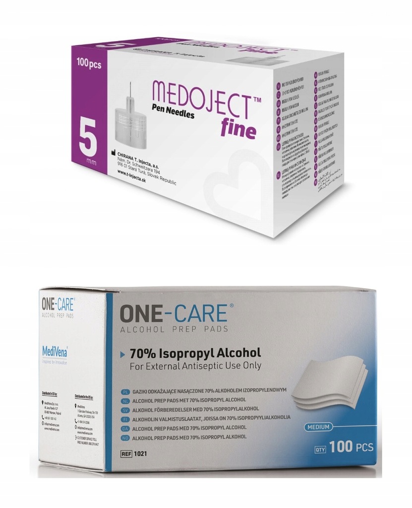 MEDOJECT igły do penów insulinowych G31x5 + GRATIS - 10734738784 ...
