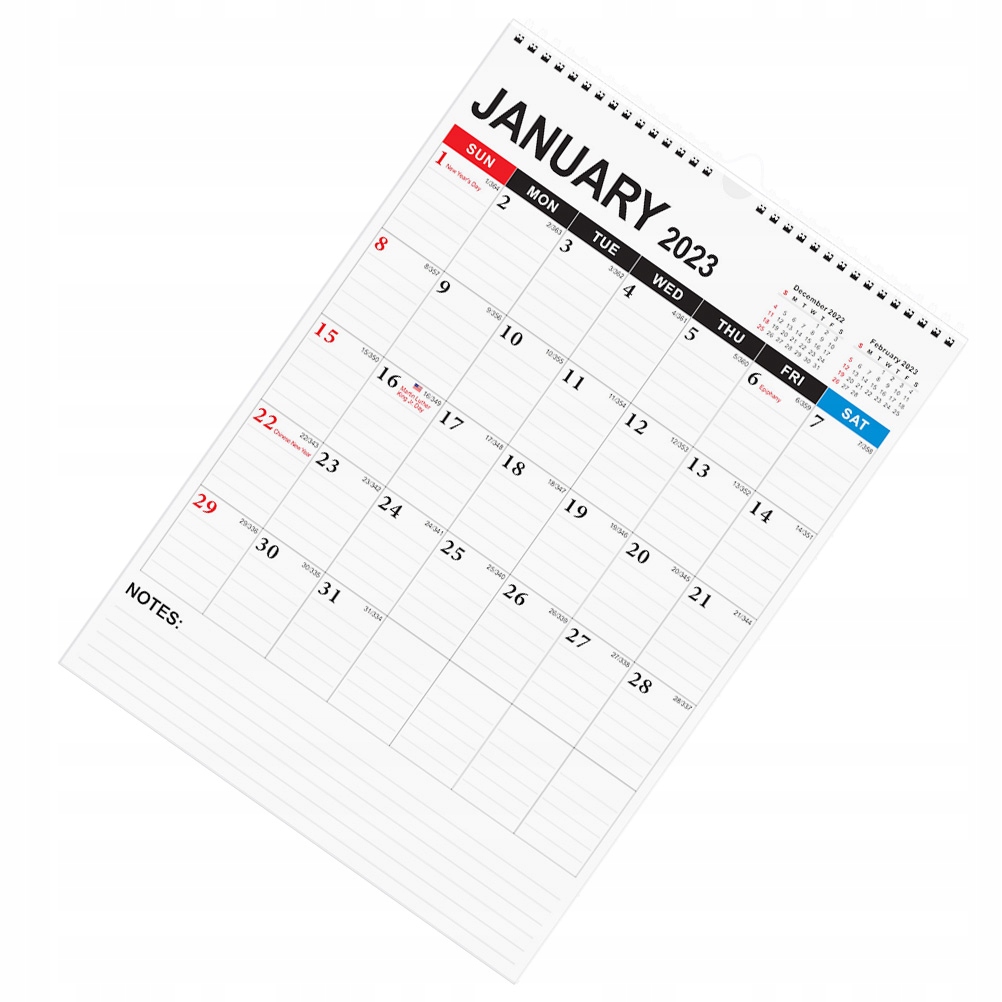 Paper Calendar Large Coil Hand Tear 2023 Wall - 14311348947 - oficjalne ...