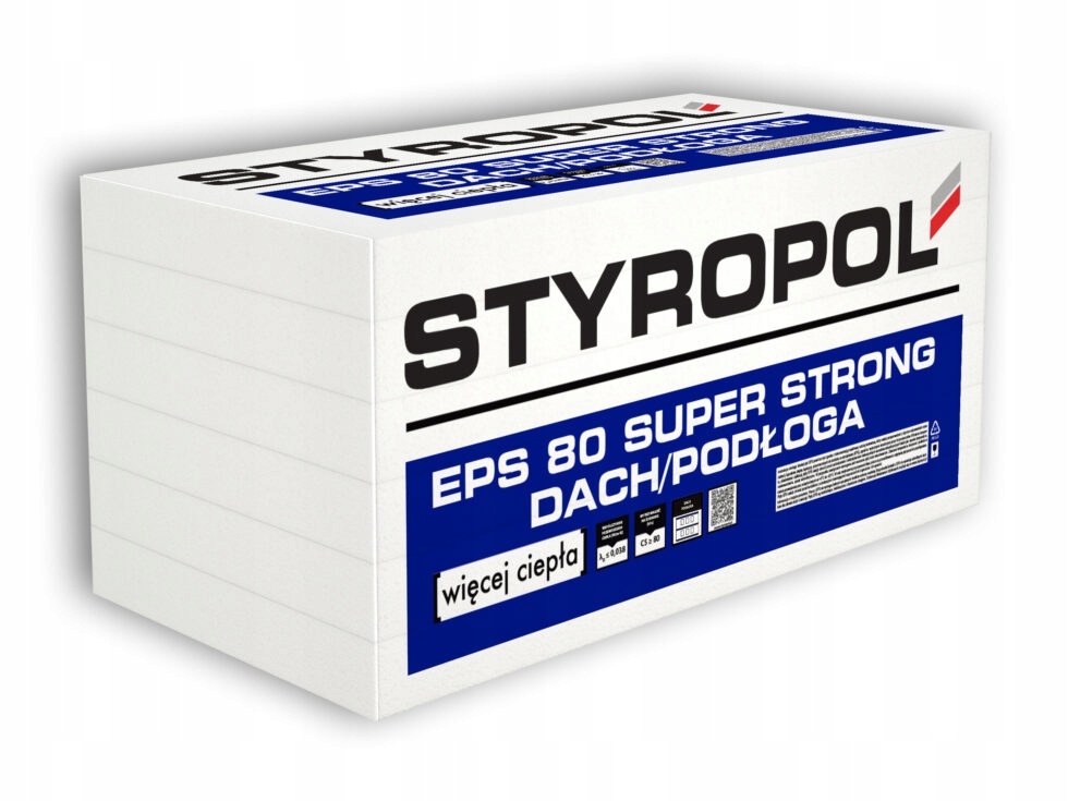 Styropian dach-podłoga STYROPOL podłogowy EPS 80 Super Strong 038 ...