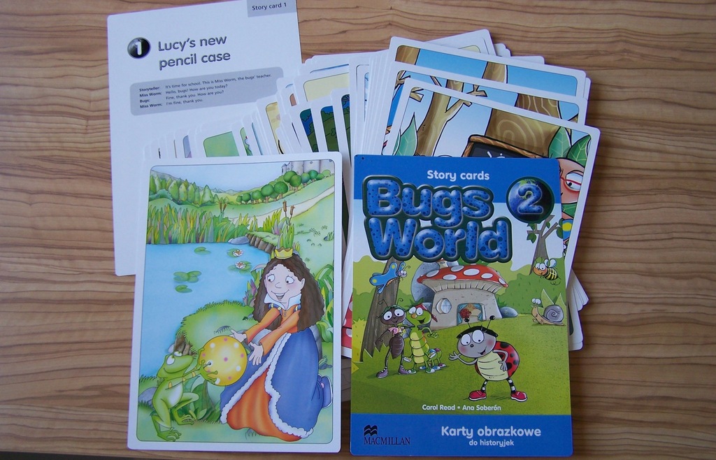 BUGS WORLD 2 KARTY OBRAZKOWE STORY CARDS komplet - 6685808069 - oficjalne archiwum Allegro