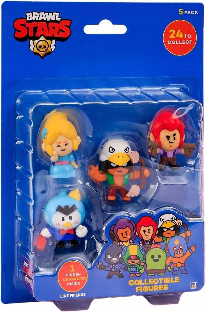 Figurki Brawl Stars 5 Figurek (Piper BO Colt Pan P - 12896096245 ...
