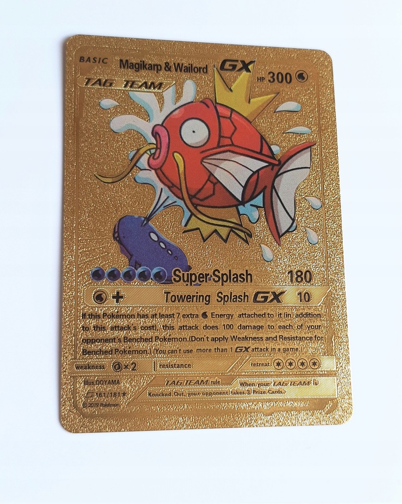 Karta Pokemon Magikarp GX Karta Gold - 12824908699 - oficjalne archiwum ...