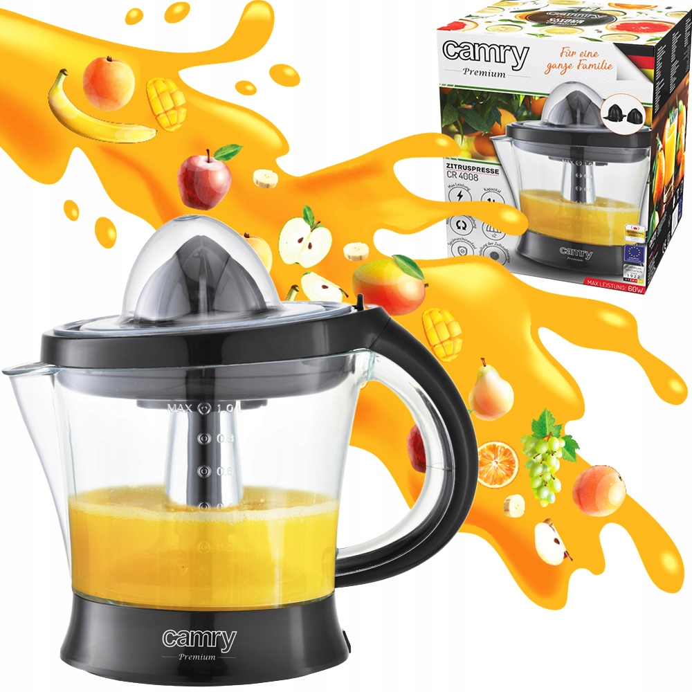 ELEKTRYCZNA WYCISKARKA DO CYTRUSÓW OWOCÓW SOK 1L - 14016995799 - oficjalne archiwum Allegro