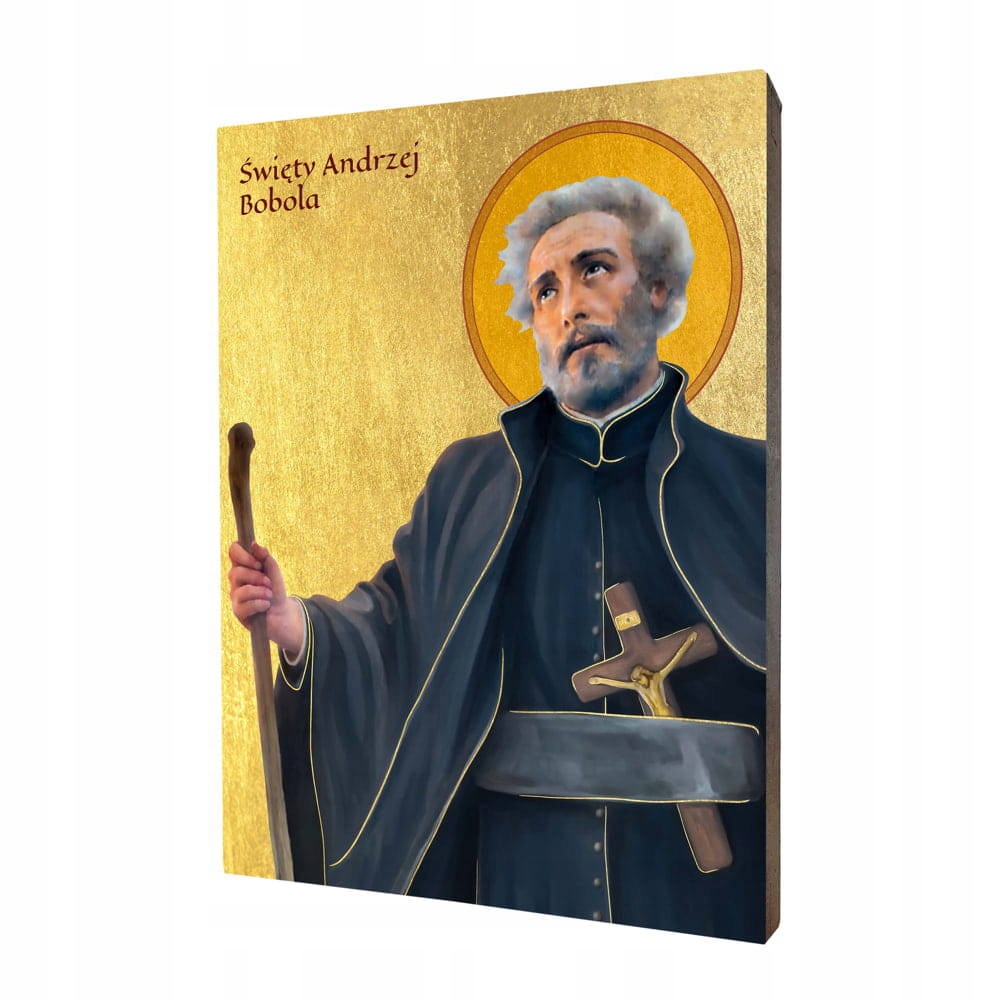 Ikona św. Andrzej Bobola Patron Polski 30x40 - 11861532282 - oficjalne ...