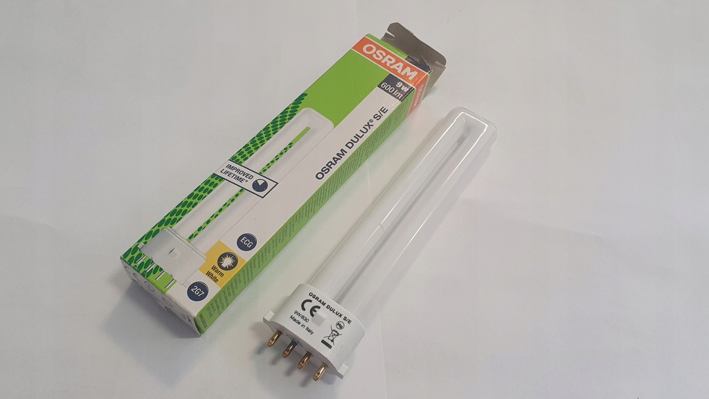 Świetlówka 2G7 Dulux S/E 9W 3000K Osram - 11985036169 - oficjalne ...