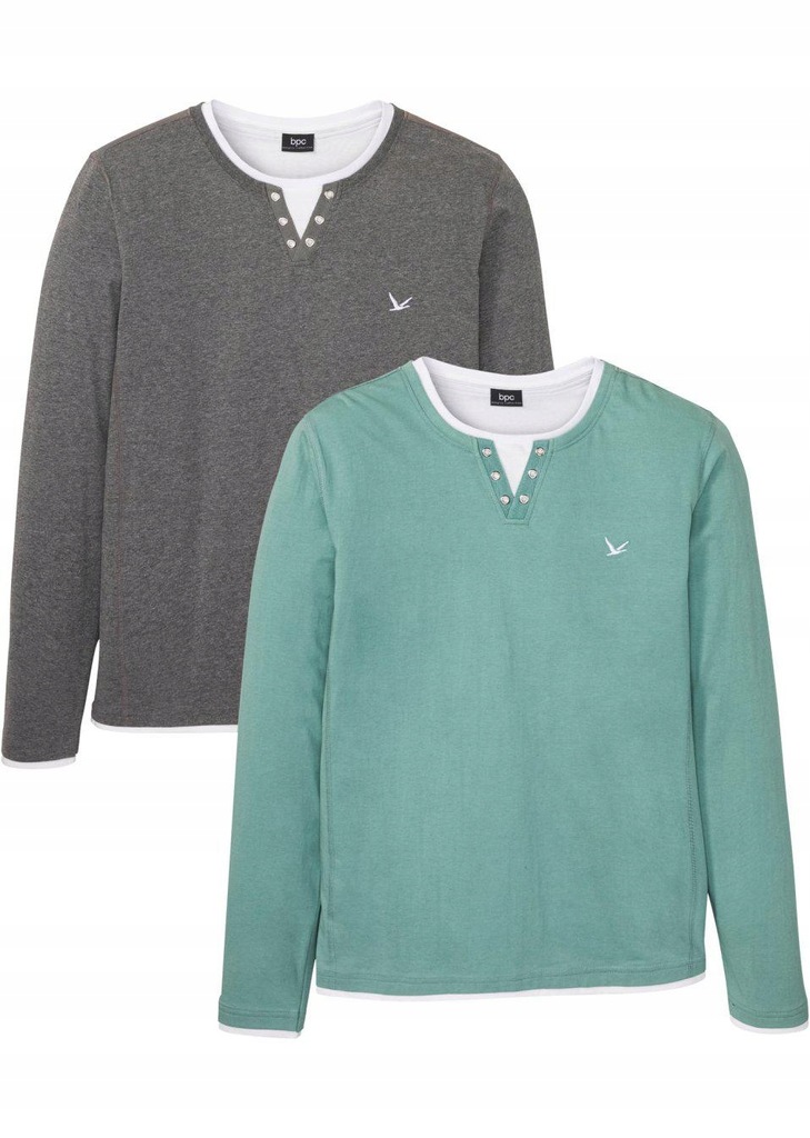 BONPRIX _LZ Y09 KOSZULKI BAWEŁNIANE 2SZT _/ 66 - 13620087931 ...