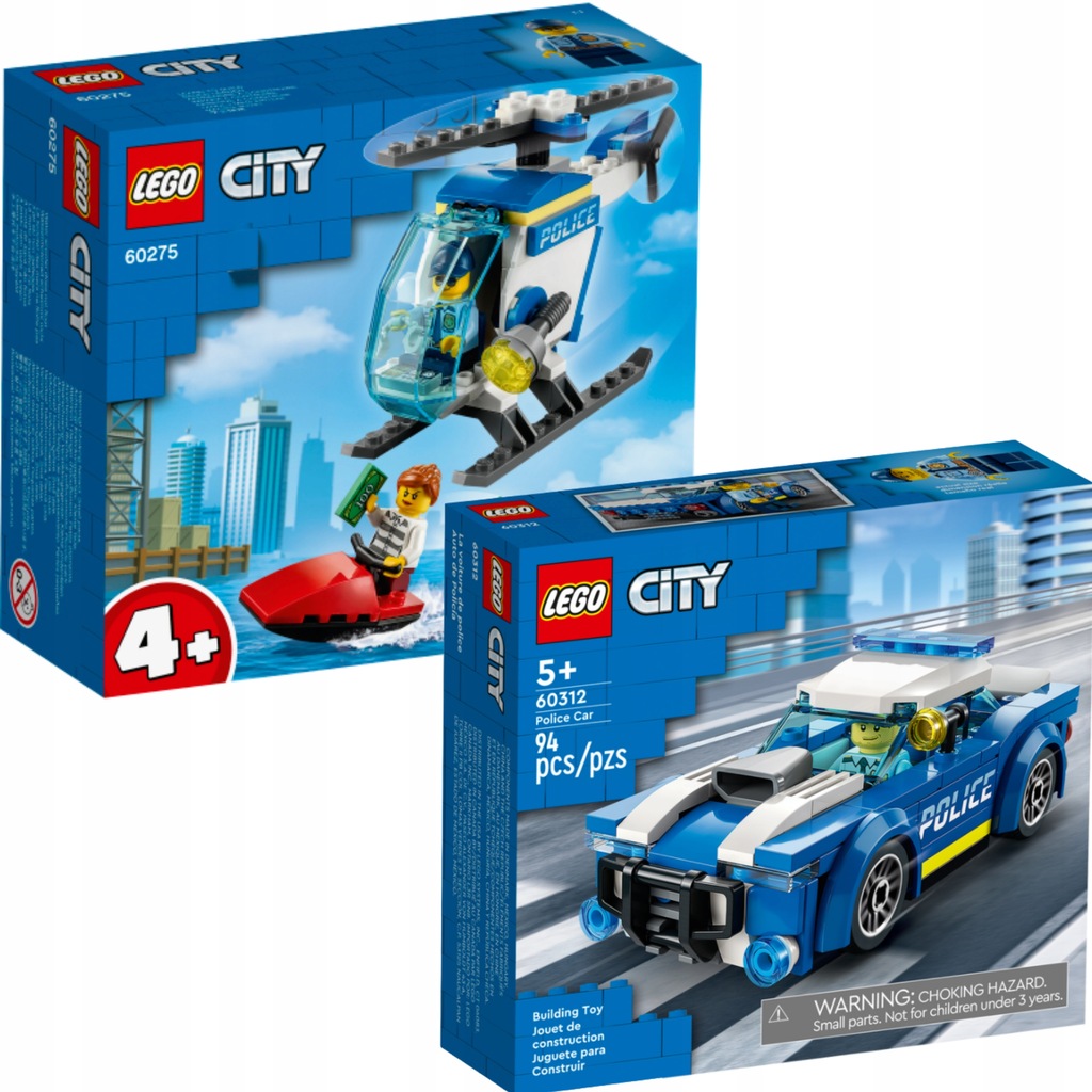 KLOCKI LEGO CITY POLICJA ZESTAW DLA 4, 5 LATKA - 12440705799 ...