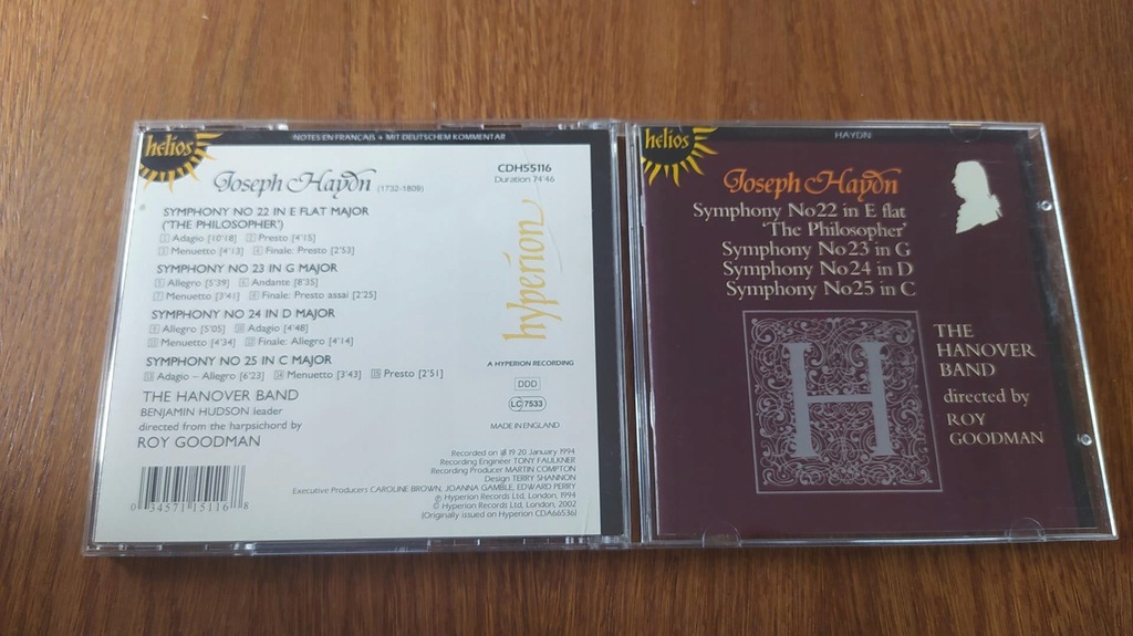 Haydn: Symphonies Nos. 22 , 23 , 24 , 25 - GOODMAN - 13362384602 - oficjalne archiwum Allegro