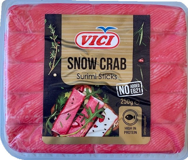PALUSZKI SURIMI ŚNIEŻNY KRAB 250G VICI - 12146540533 - oficjalne archiwum Allegro