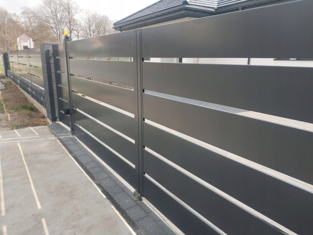 Sztachety metalowe profil 100x20 malowane ocynk - 13547623776 ...