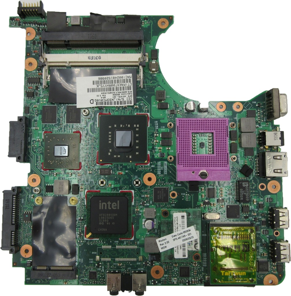 Płyta główna HP 6830S 6050A2161401-MB-A03 uszkodzona na części ...