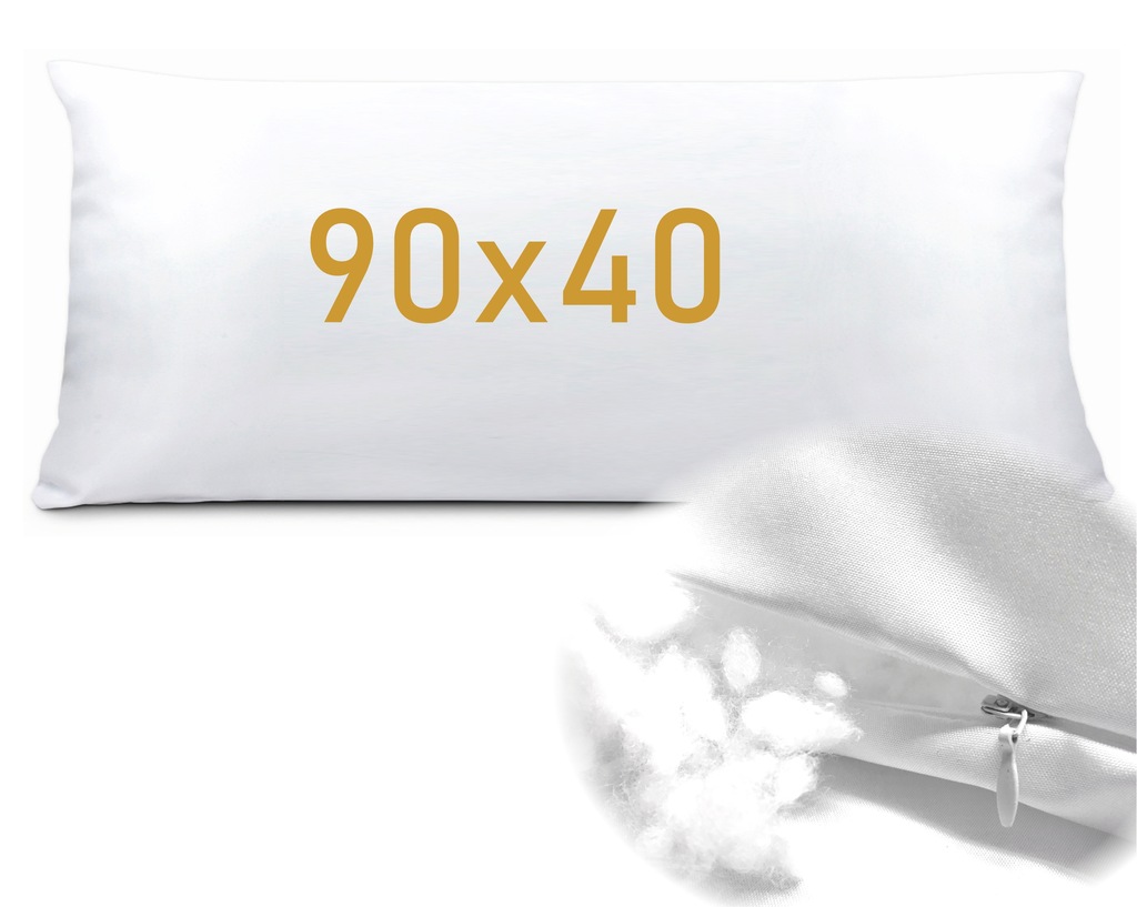 Poduszka NA SUWAK 40x90 wkład 90x40 mała dakimakura pillow z regulacją ...